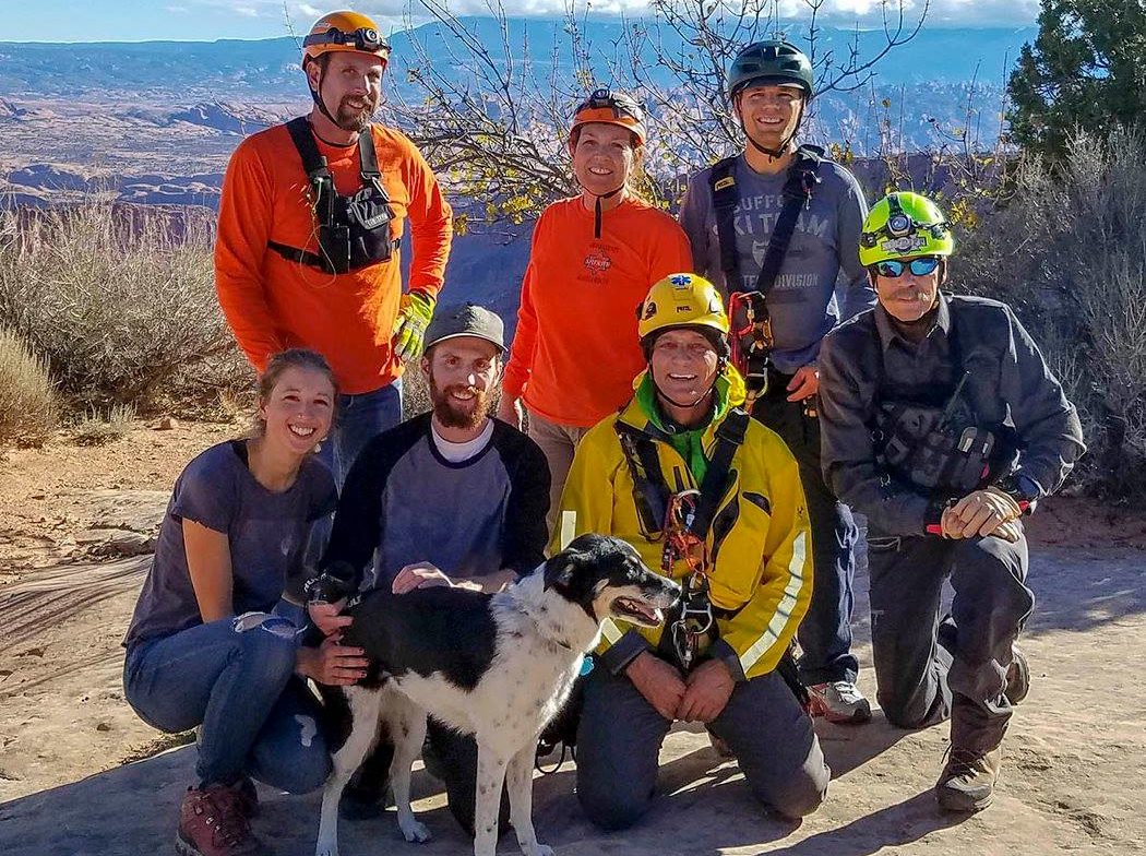 Dog survives 50 foot fall near in Grand County