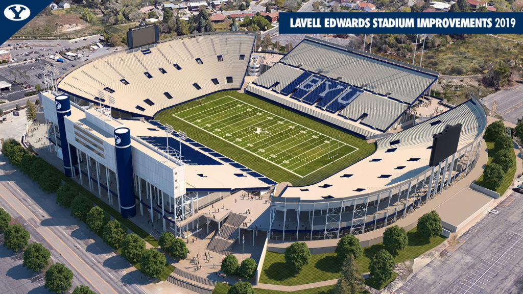 BYU's football stadium is going to look a bit different this fall ...