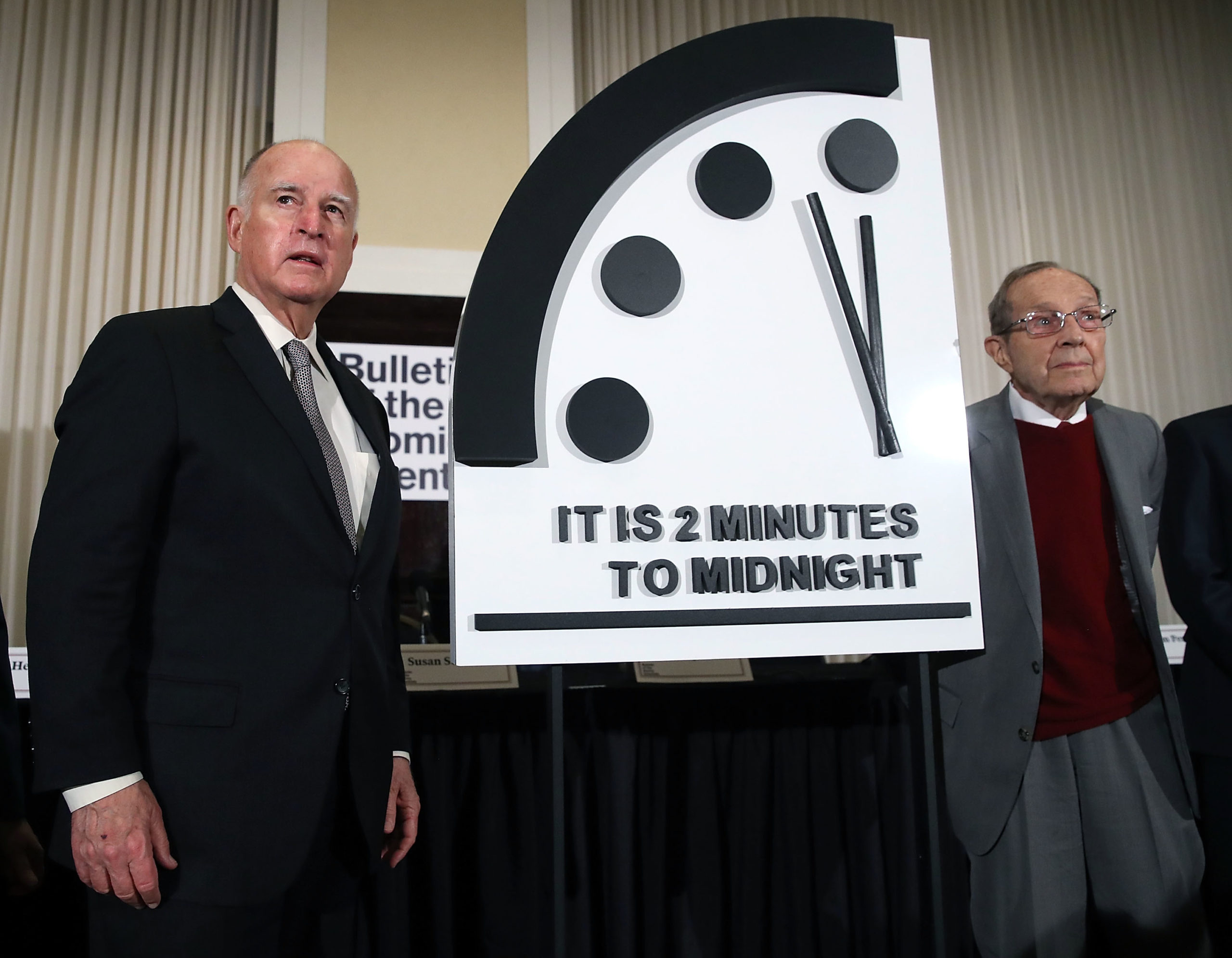 'Doomsday Clock' moves closer to midnight over threats from nuclear ...
