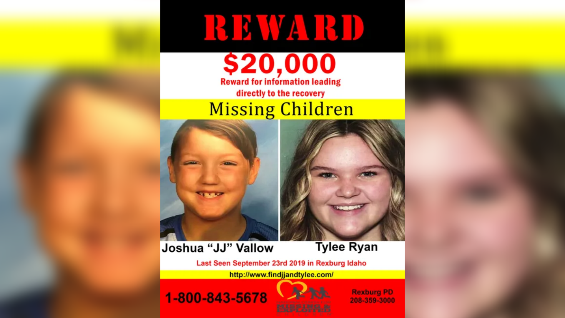 Grandparents of missing Idaho kids offer $20,000 reward