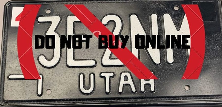 Provo PD seeing many cars with illegal black license plates