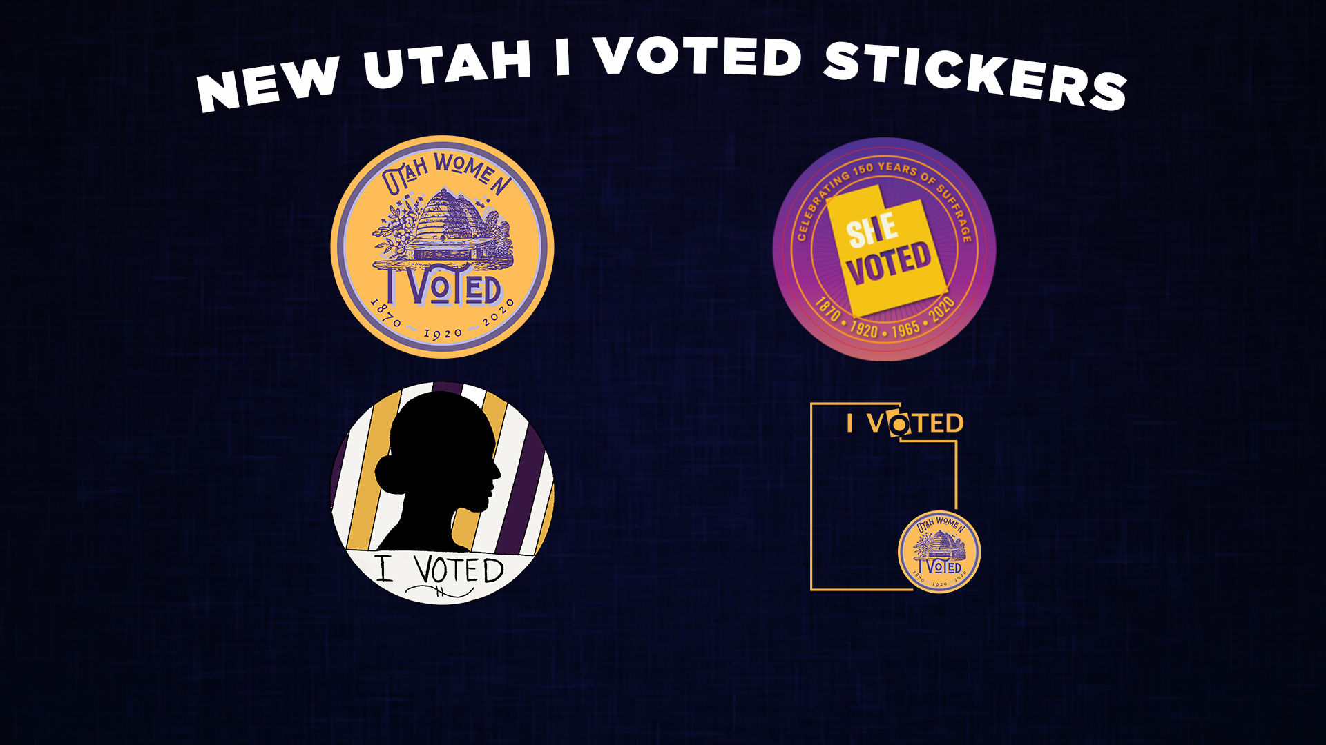 Check it out: Utah has new 2020 "I Voted" stickers - KSLNewsRadio