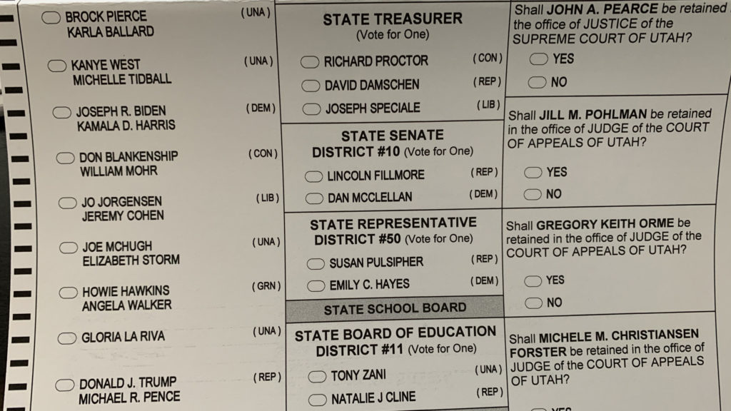 Why are names on the ballot arranged that way?