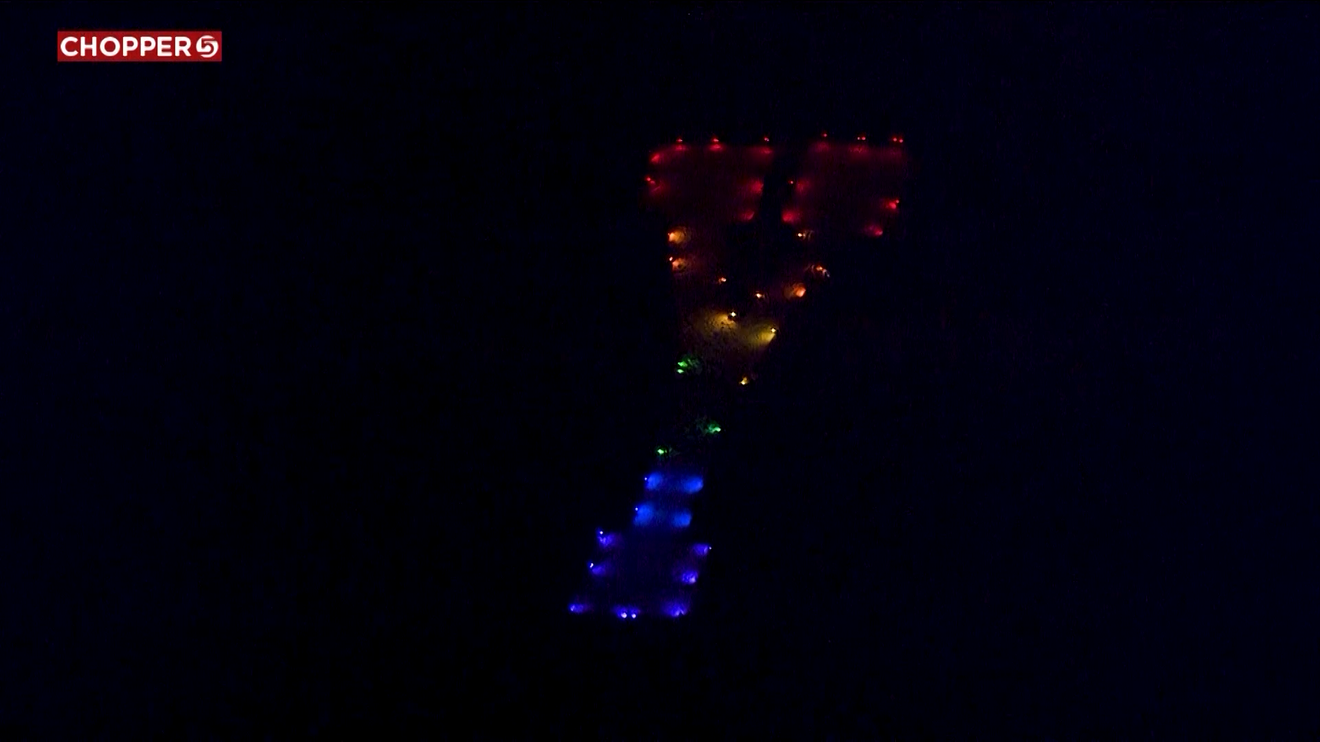 Students light BYU 'Y' in rainbow colors
