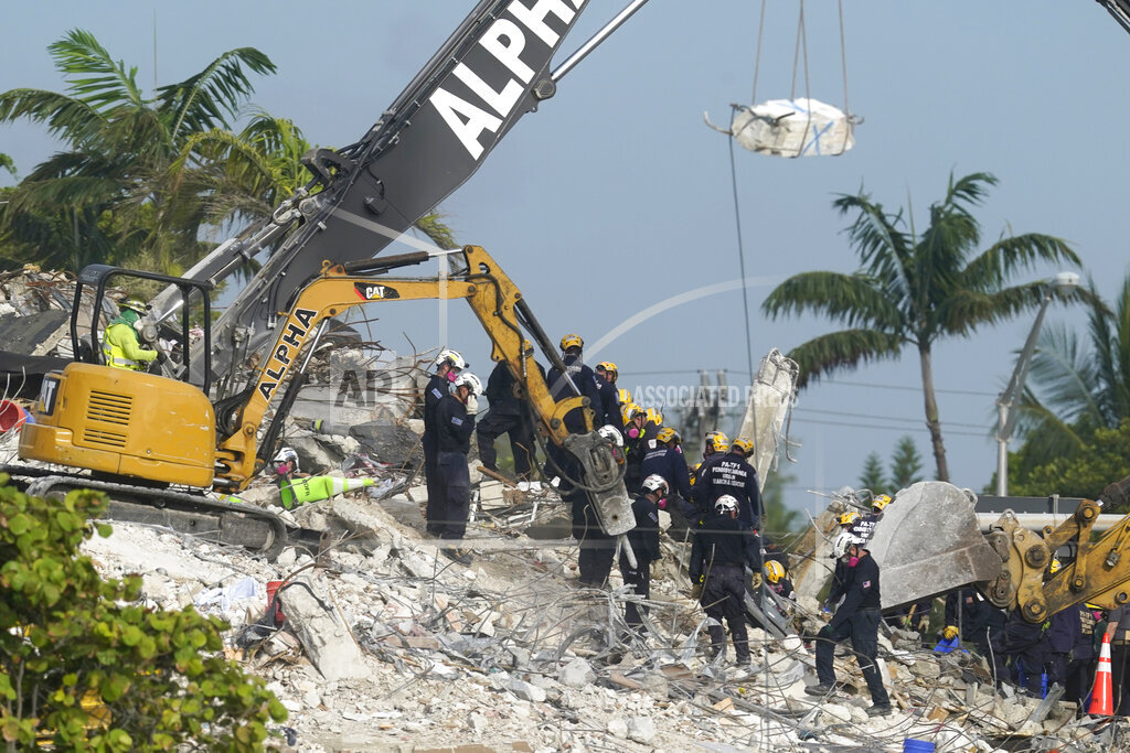 Utah Task Force One members at Florida condo collapse site