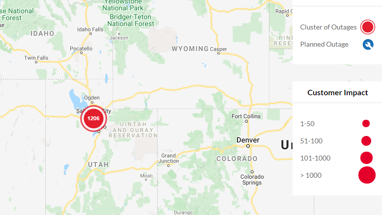 Power outages affecting customers throughout Salt Lake County ...