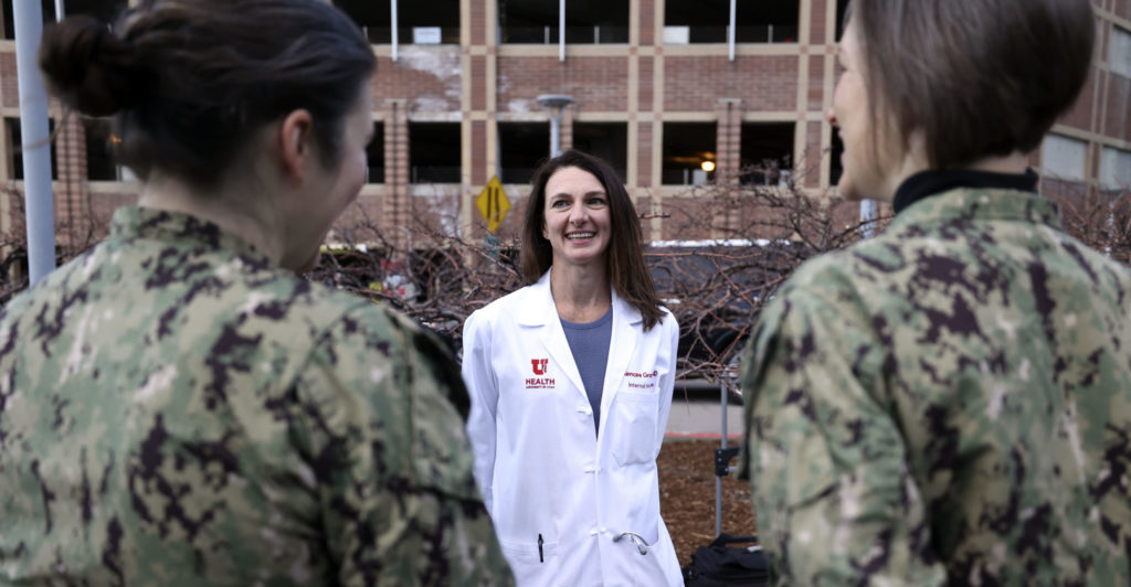 Members of the U.S. Navy are helping at overwhelmed Utah hospital ...
