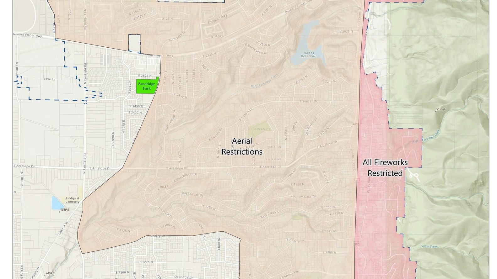 Layton City is under extreme firework restrictions