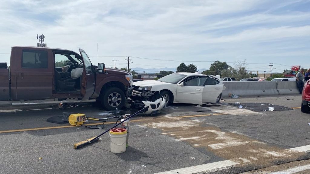 Crash on I-15 near Sunset sends one person to hospital - KSLNewsRadio
