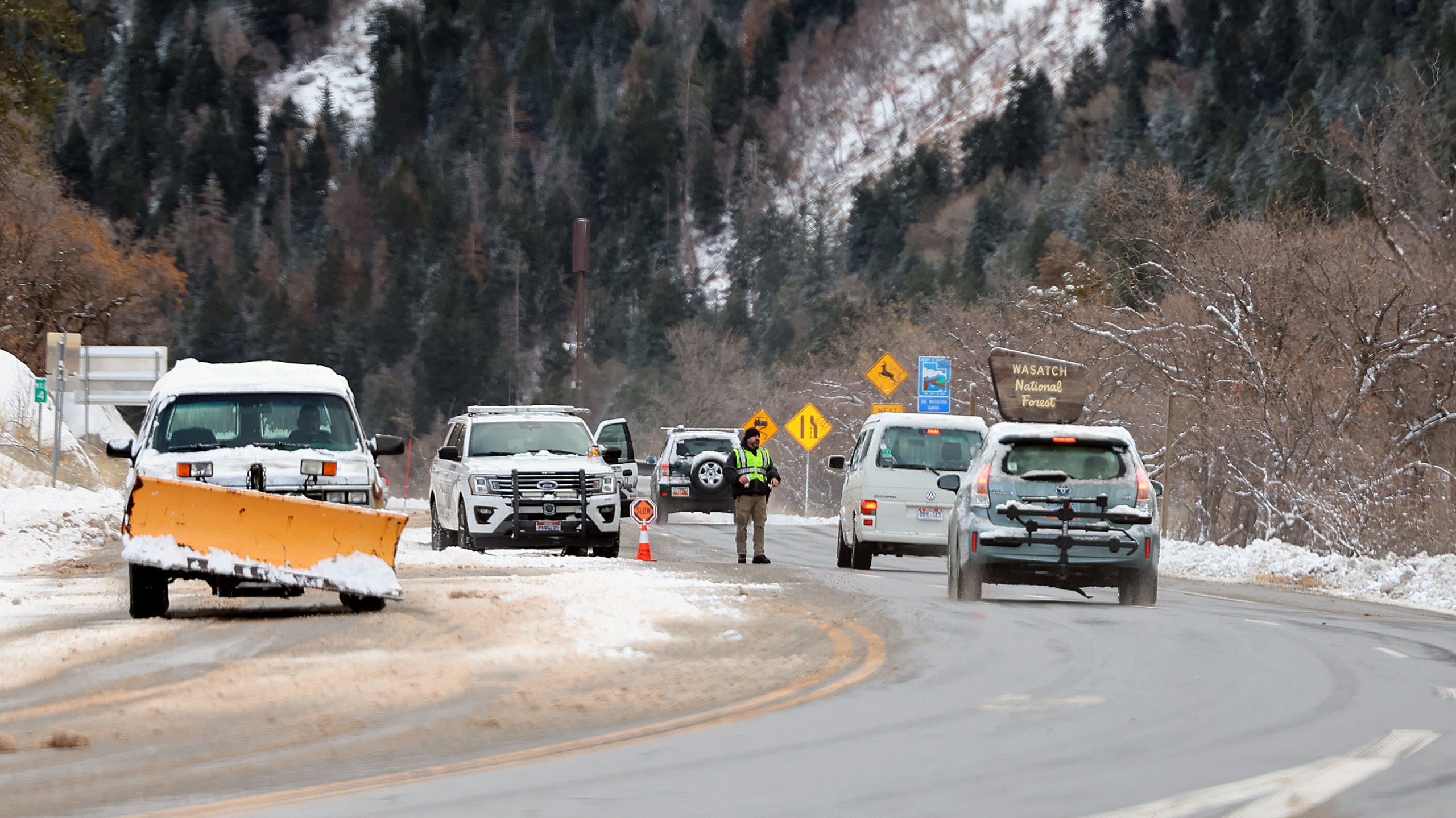 Wasatch Front gets snow, Utah drivers get tough commute