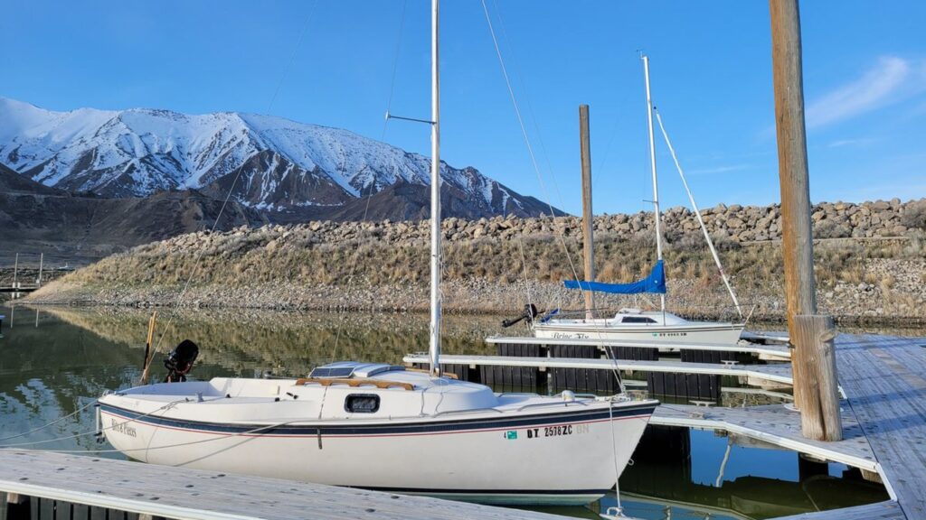 Boats back in the Great Salt Lake Marina thanks to rising water levels