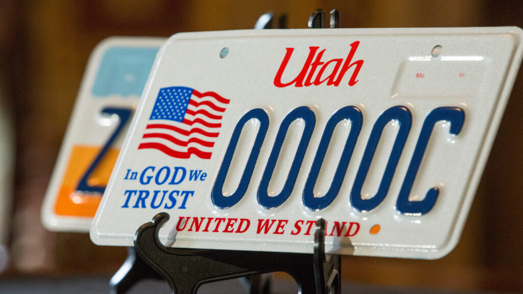 Personalized Utah license plates at the center of proposed bill