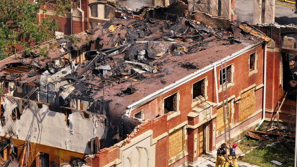 Wells Ward meetinghouse left in disrepair before fire, neighbors say